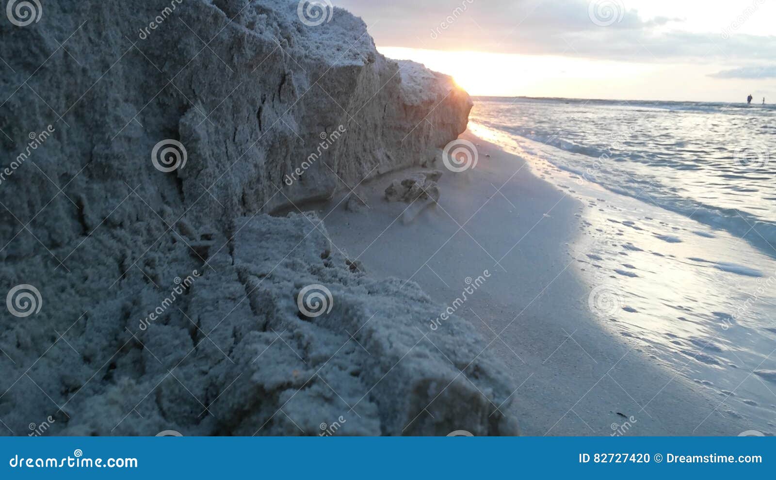 Sand Cliff on a Beach stock photo. Image of macro, cliff - 82727420