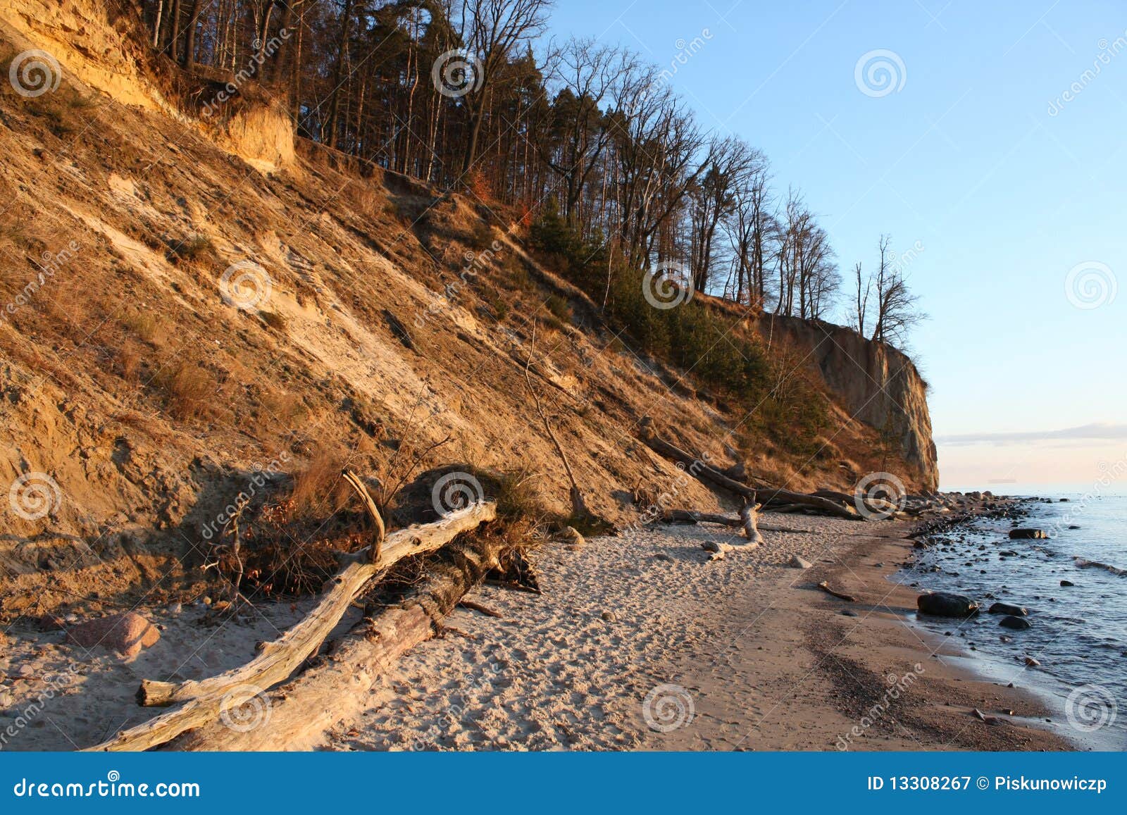 Sand Cliffs in Gdynia (Poland) Stock Image - Image of europe, coast ...