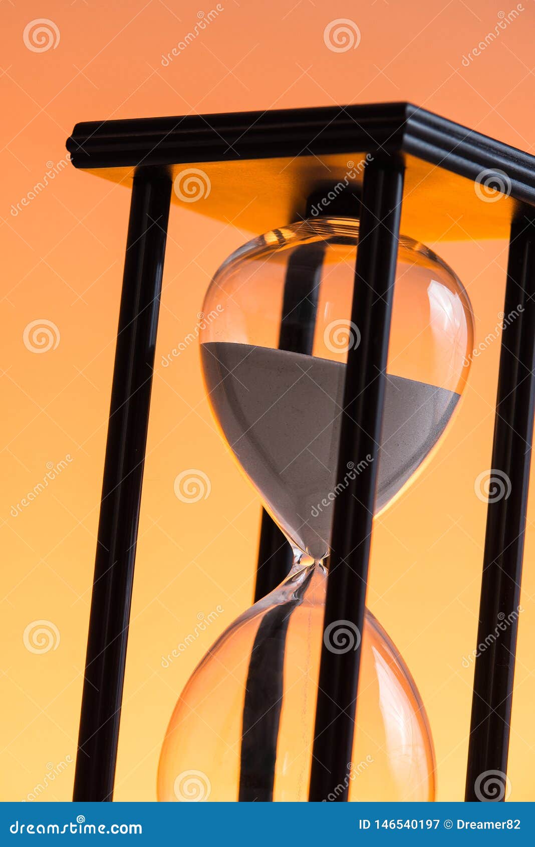 Sand Clock. Time is Running Stock Image - Image of clock, flowing ...