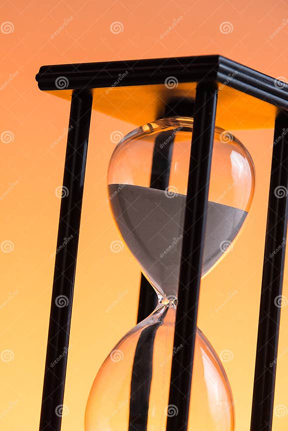 Sand Clock. Time is Running Stock Image - Image of clock, flowing ...