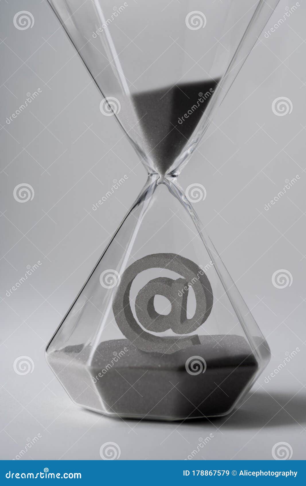 Sand Clock for Business Concept and Internet Technology Stock Image ...