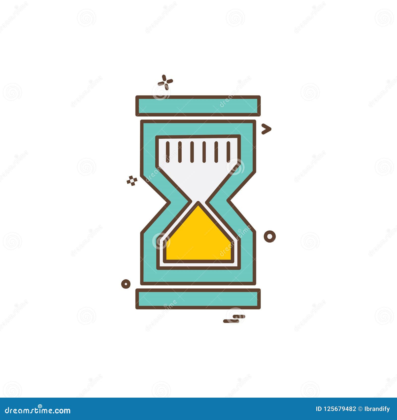 Sand Clock Icon Design Vector Stock Vector - Illustration of concept ...