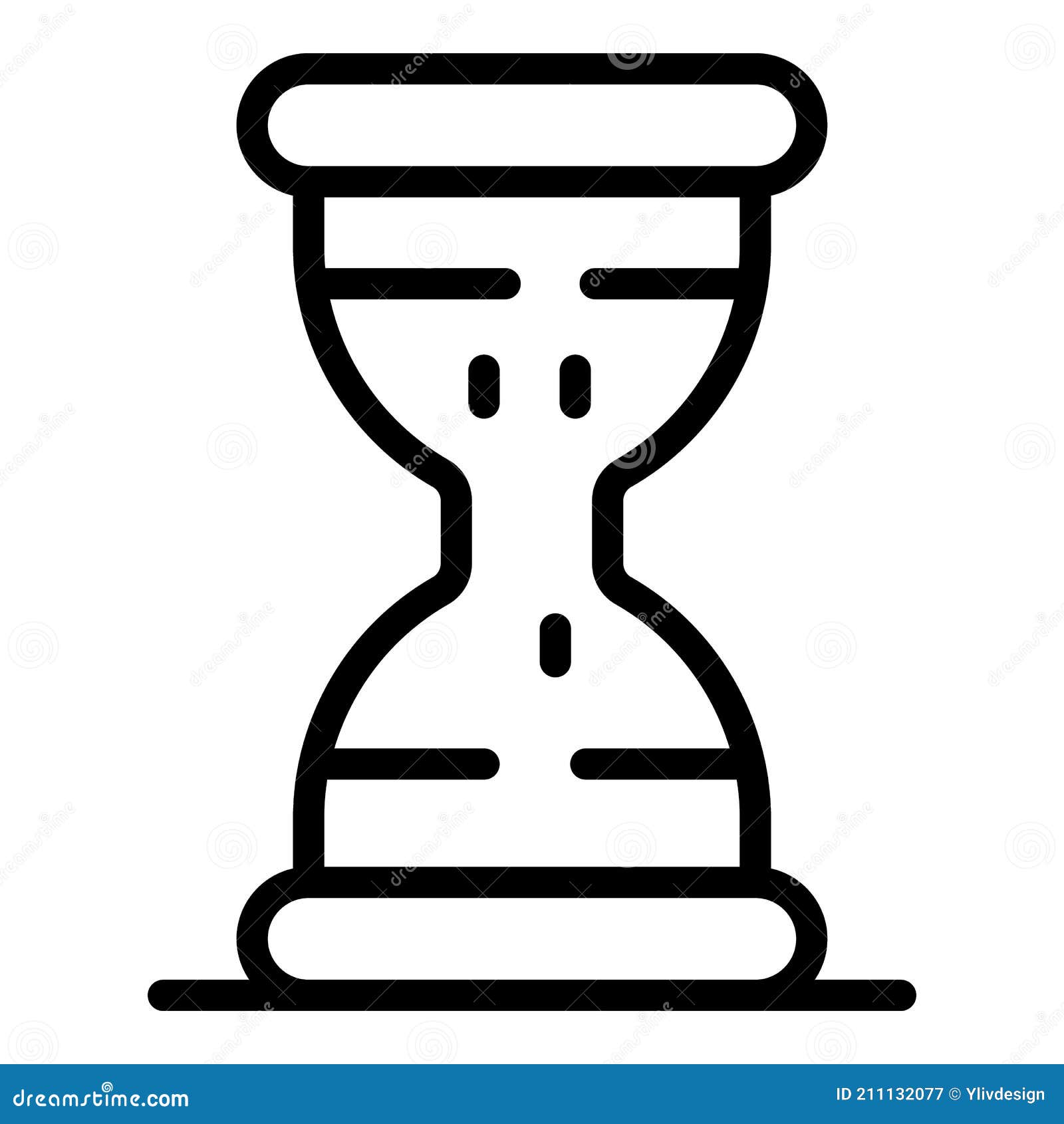 Sand Clock Icon, Outline Style Stock Vector - Illustration of interval ...