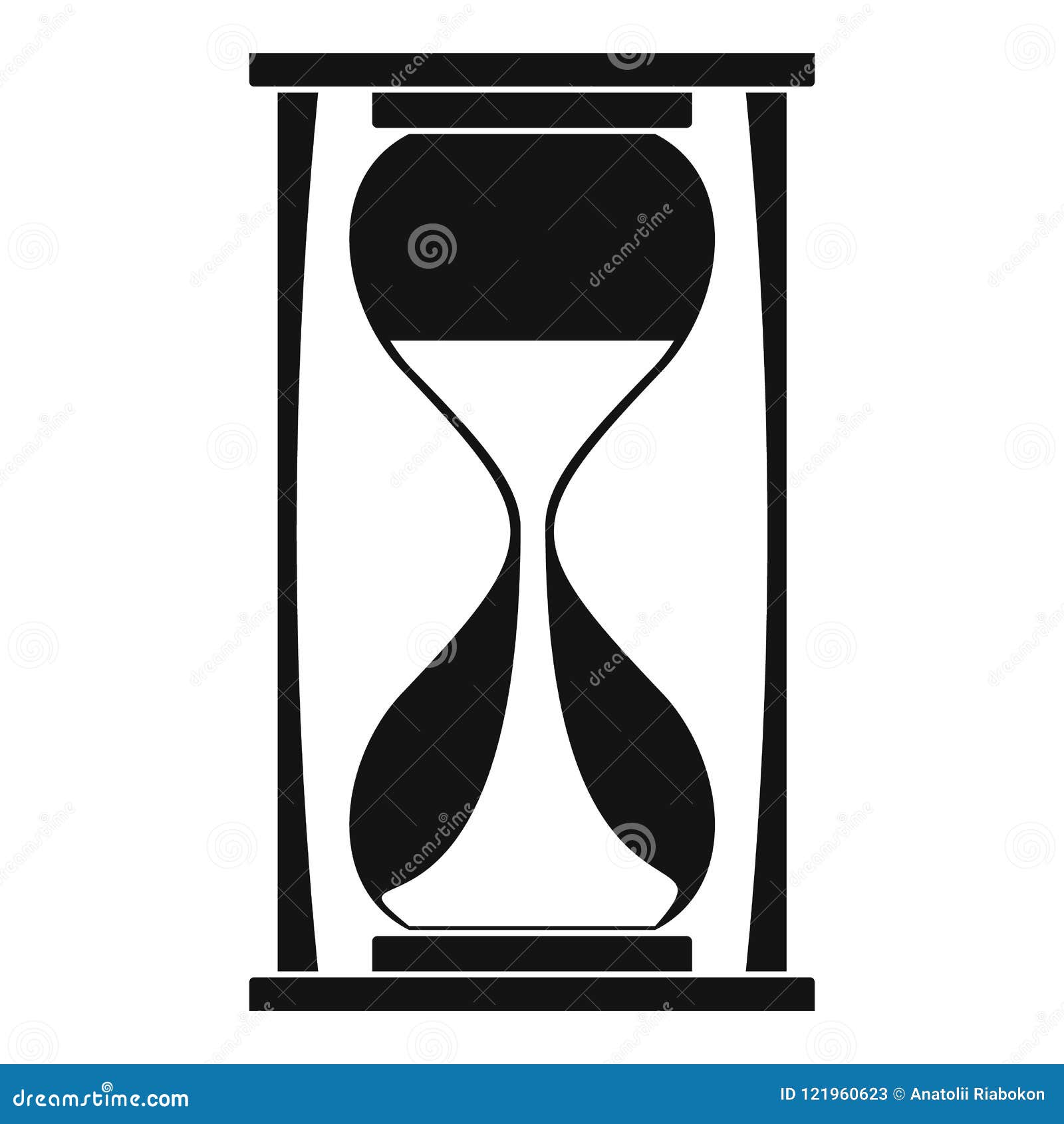 Sand Clock Icon, Simple Style Stock Vector - Illustration of modern ...