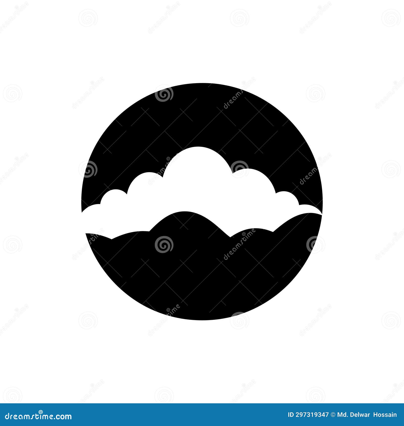 Sand Cloud Icon . stock vector. Illustration of arid - 297319347