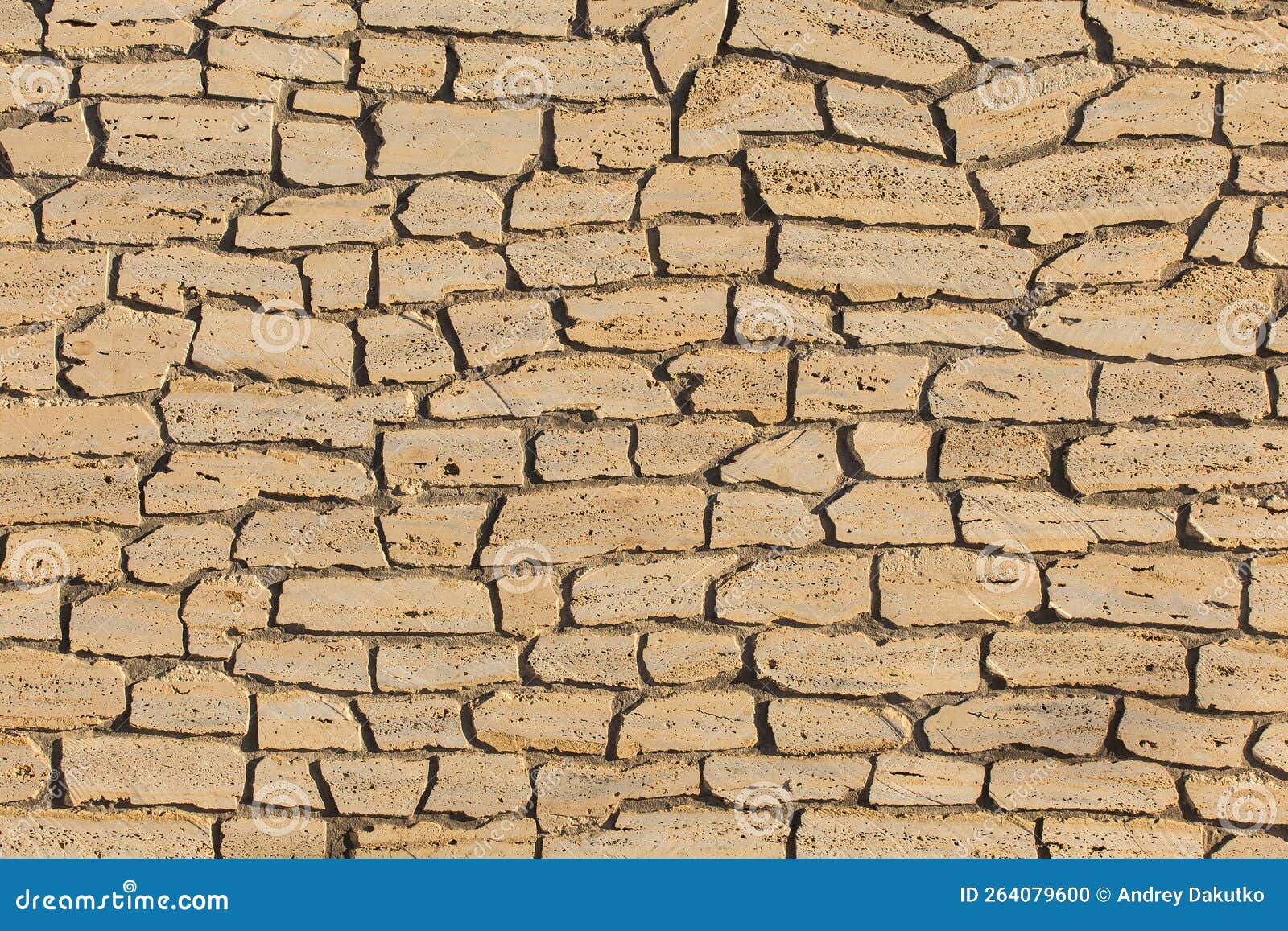 Sand Color Stone or Brick Wall, Modern Texture Background Stock Photo ...