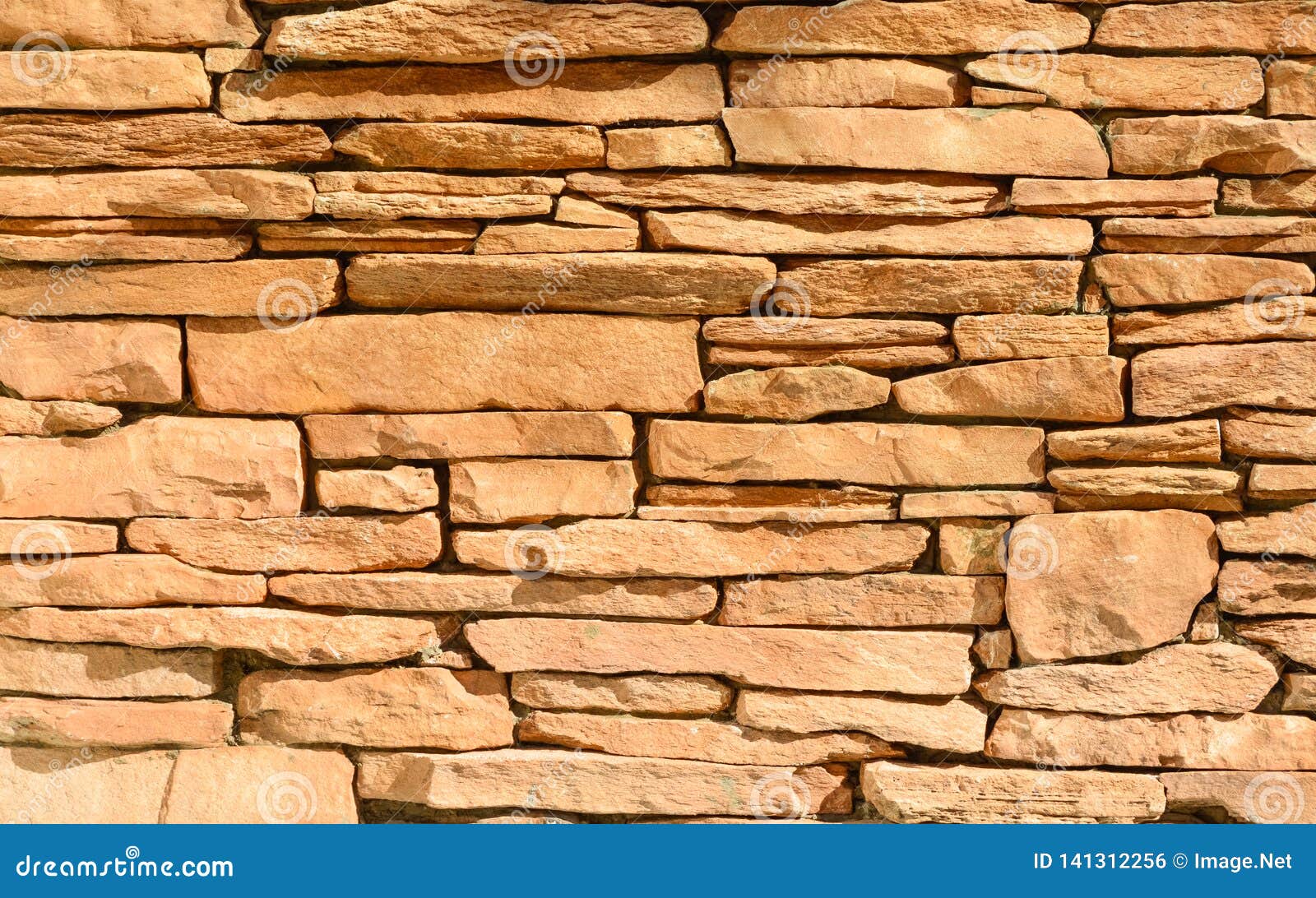 Sand Colored Stone Setting. Stone Wall Texture. Stock Photo - Image of ...
