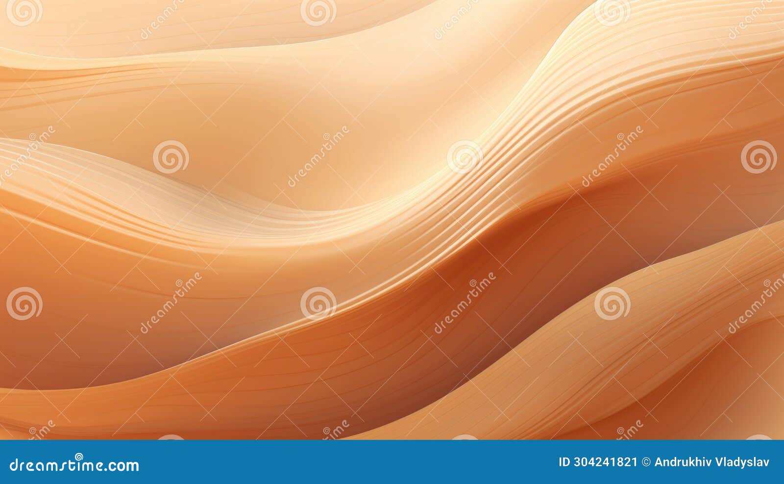 Sand Colored Waves Background, Abstract Illustration Stock Illustration ...