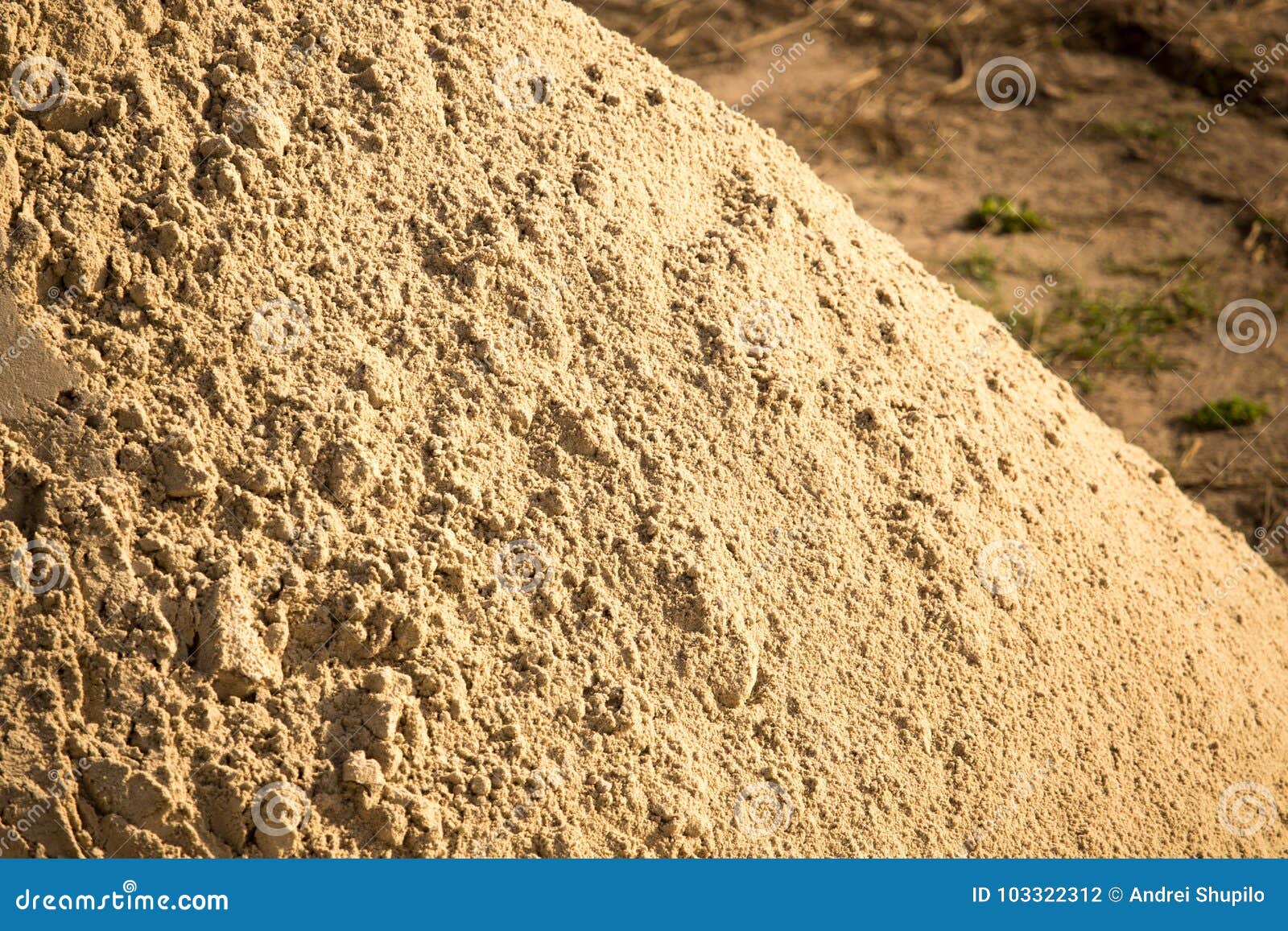 Sand on Construction Site As an Abstract Background Stock Photo - Image ...