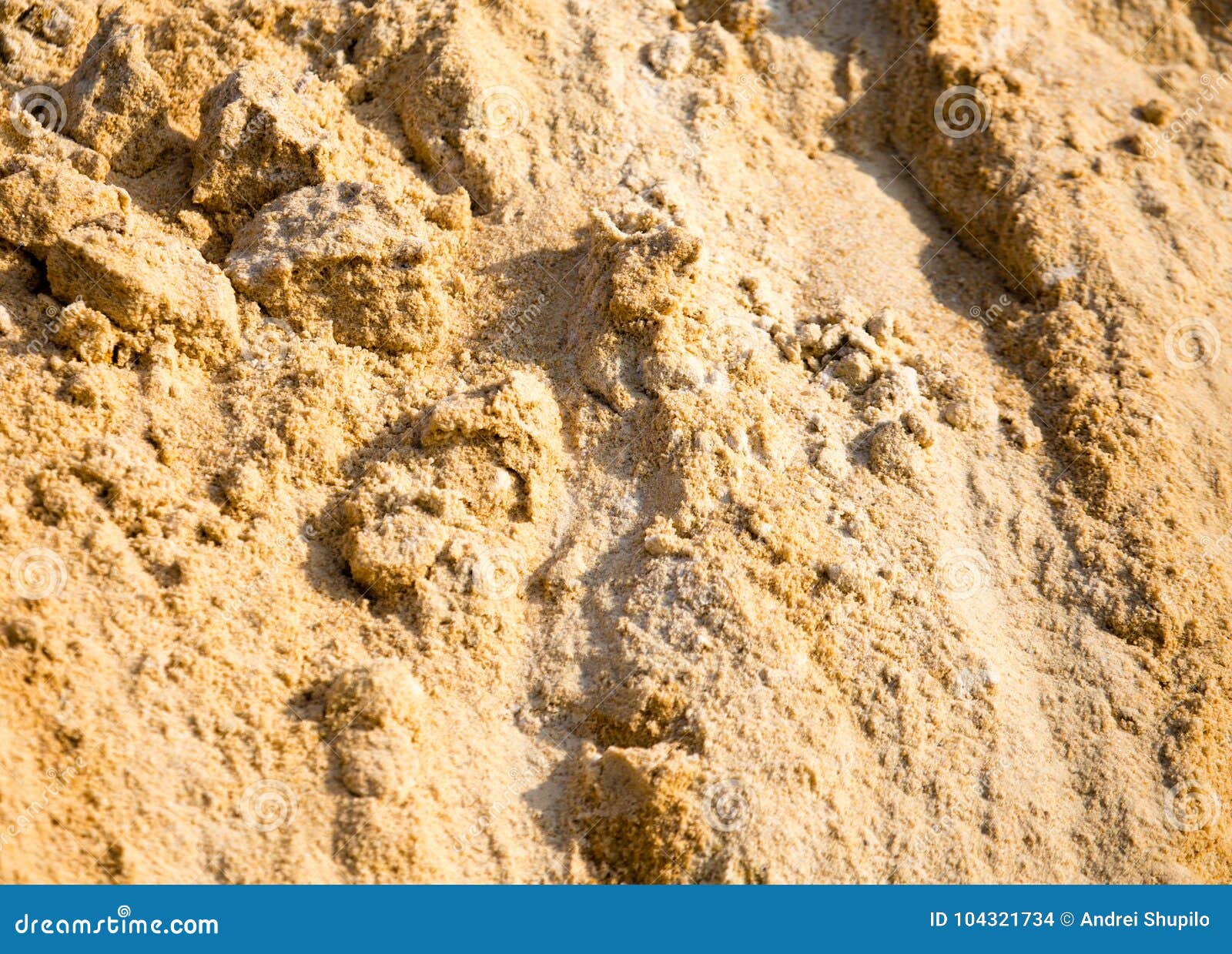 Sand on Construction Site As an Abstract Background Stock Photo - Image ...