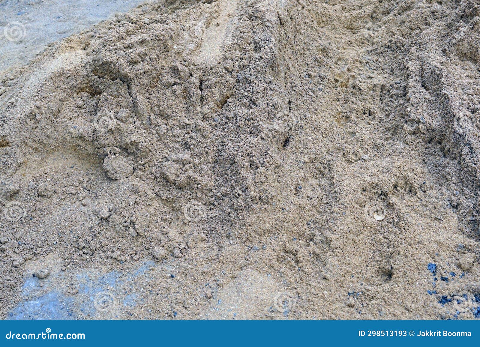 Sand in the Construction Site for Texture and Background on the ...