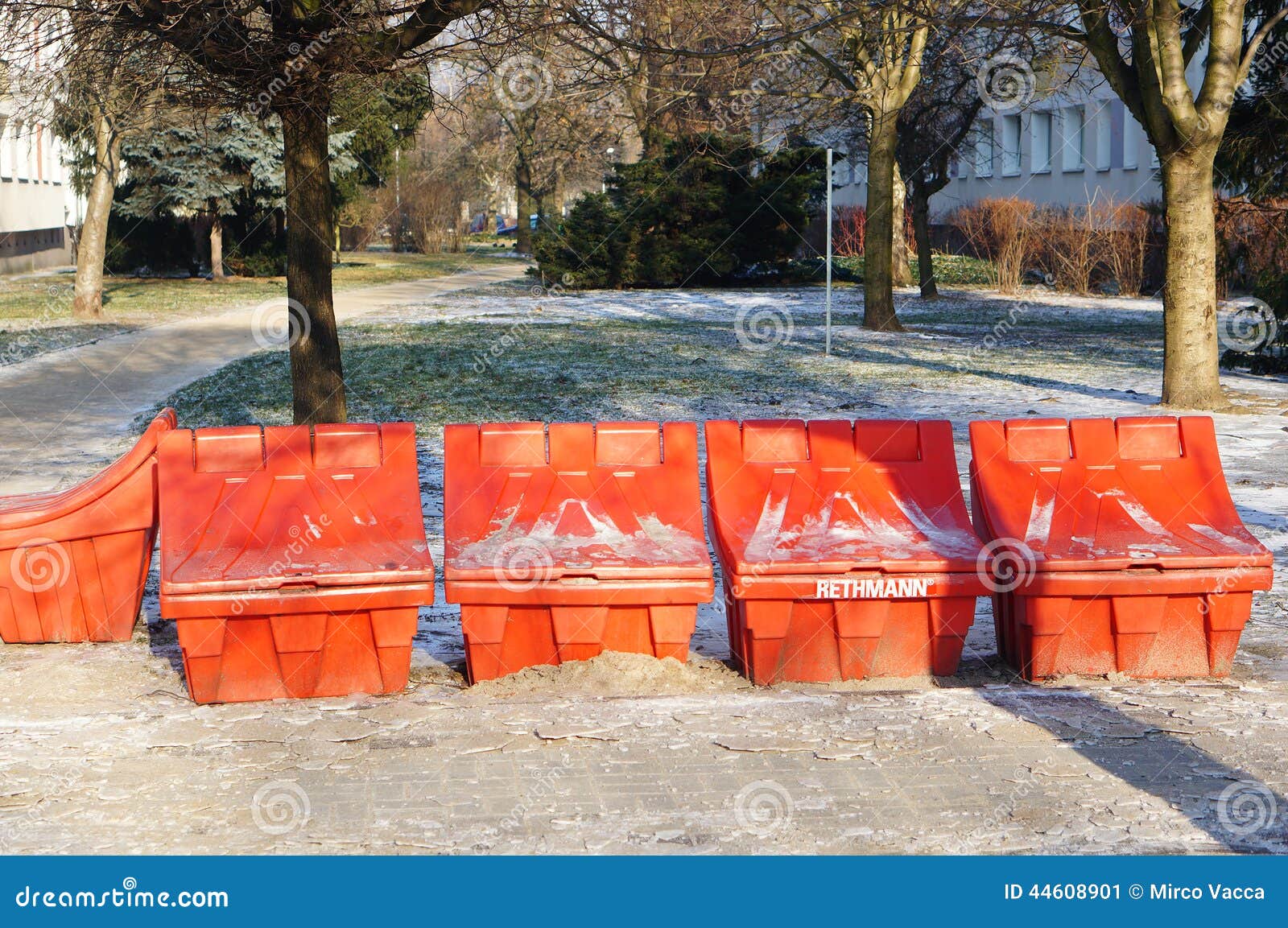 Sand containers editorial photo. Image of containers - 44608901