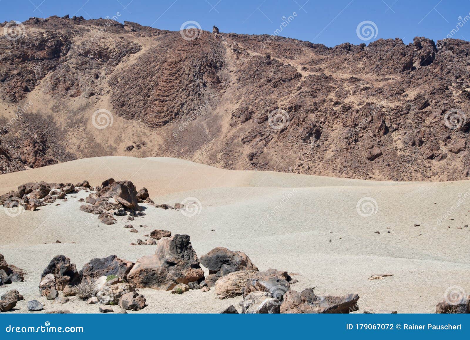 Sand in a crater stock photo. Image of landmark, lava - 179067072