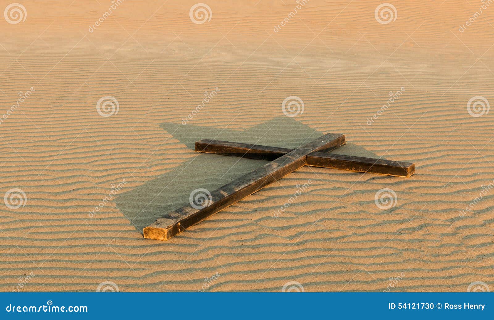Sand Cross stock photo. Image of grains, salvation, texture - 54121730