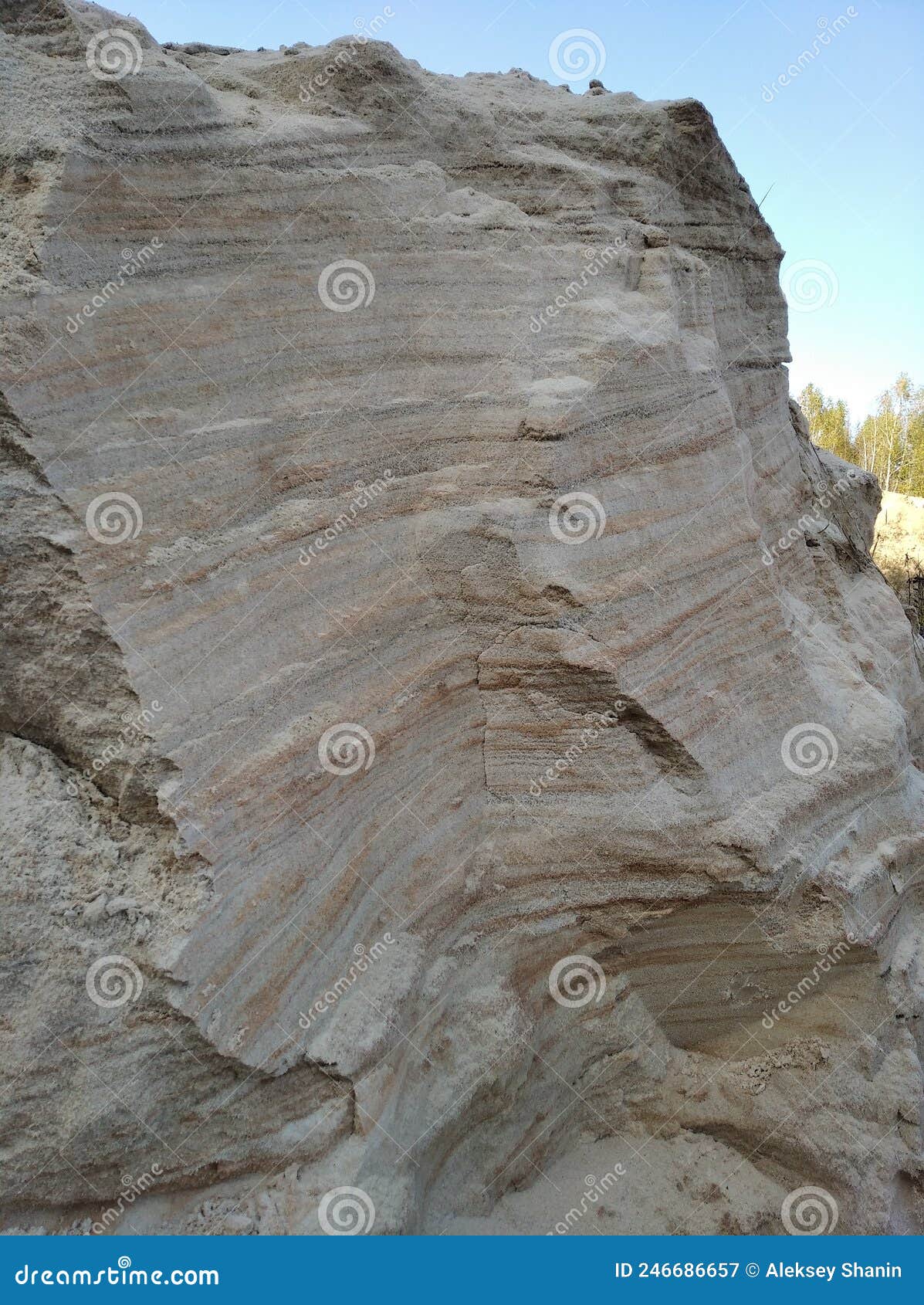 Sand cut in layers stock image. Image of geology, rock - 246686657