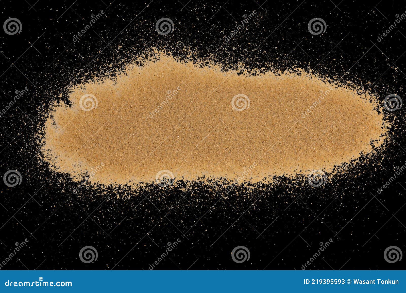 Sand Cutting Isolated on Black Stock Image - Image of tropics, texture ...