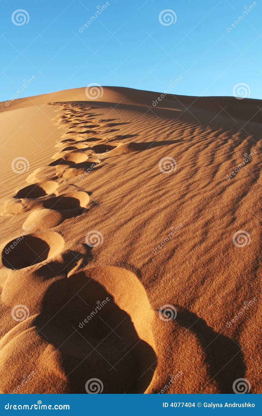 Sand desert stock photo. Image of sahara, outdoor, footstep - 4077404
