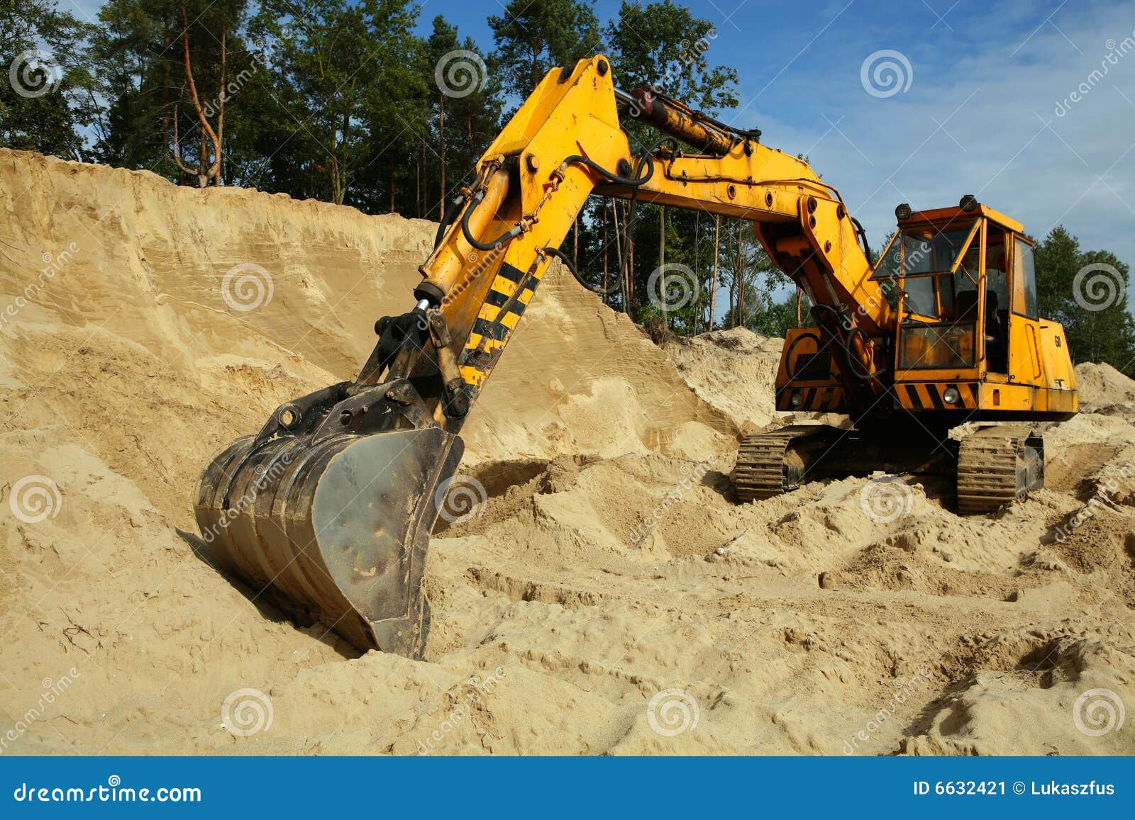 Sand digger stock image. Image of woods, sand, industrial - 6632421