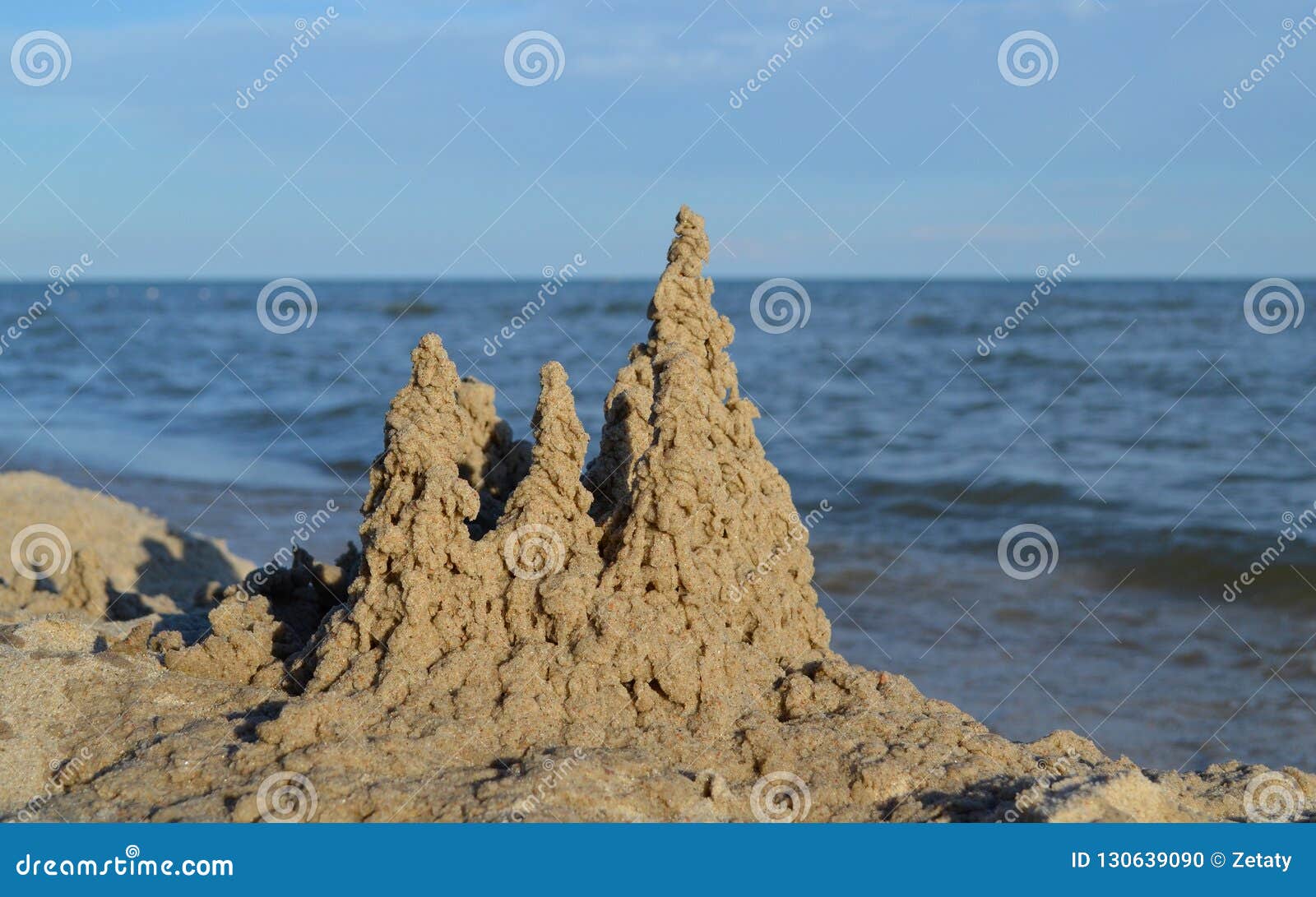 Sand Drip Castle Baltic Sea Stock Photo - Image of beauty, dripping ...