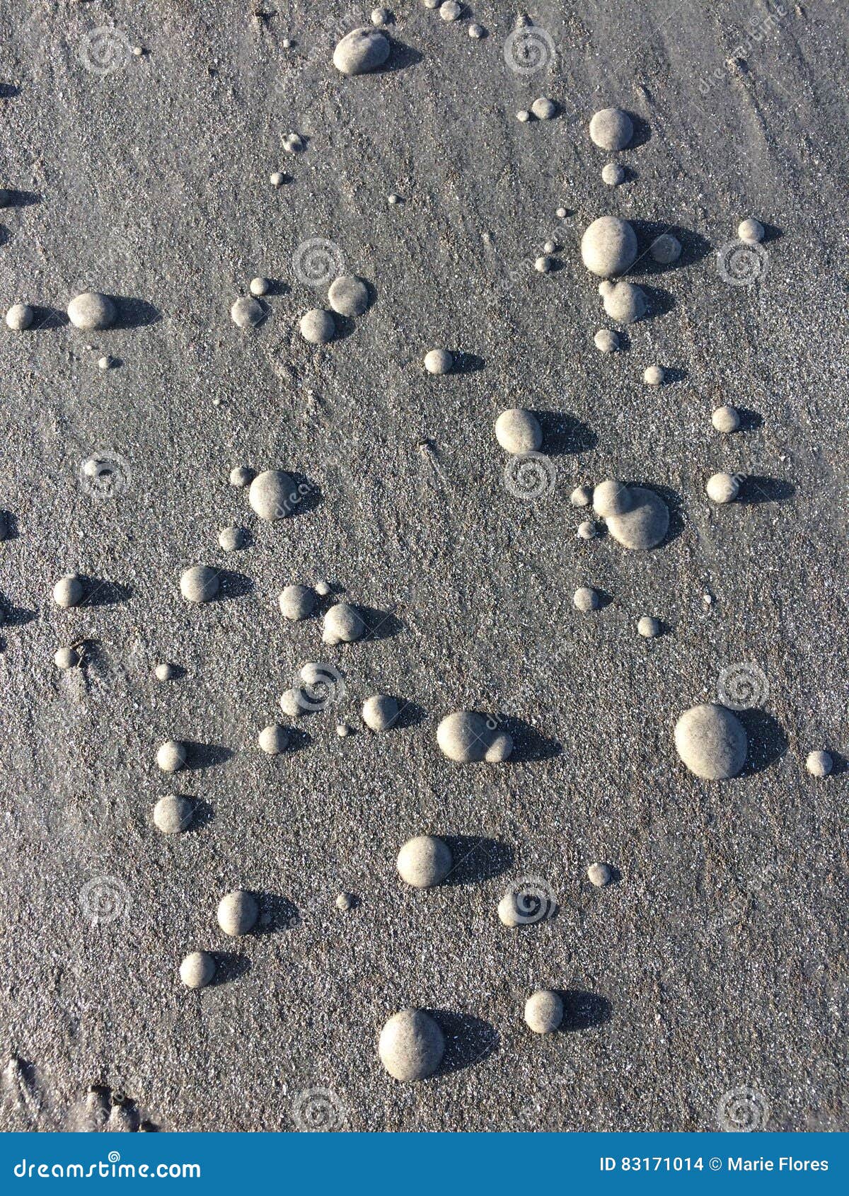 Sand drops on the beach stock photo. Image of drops, blobs - 83171014