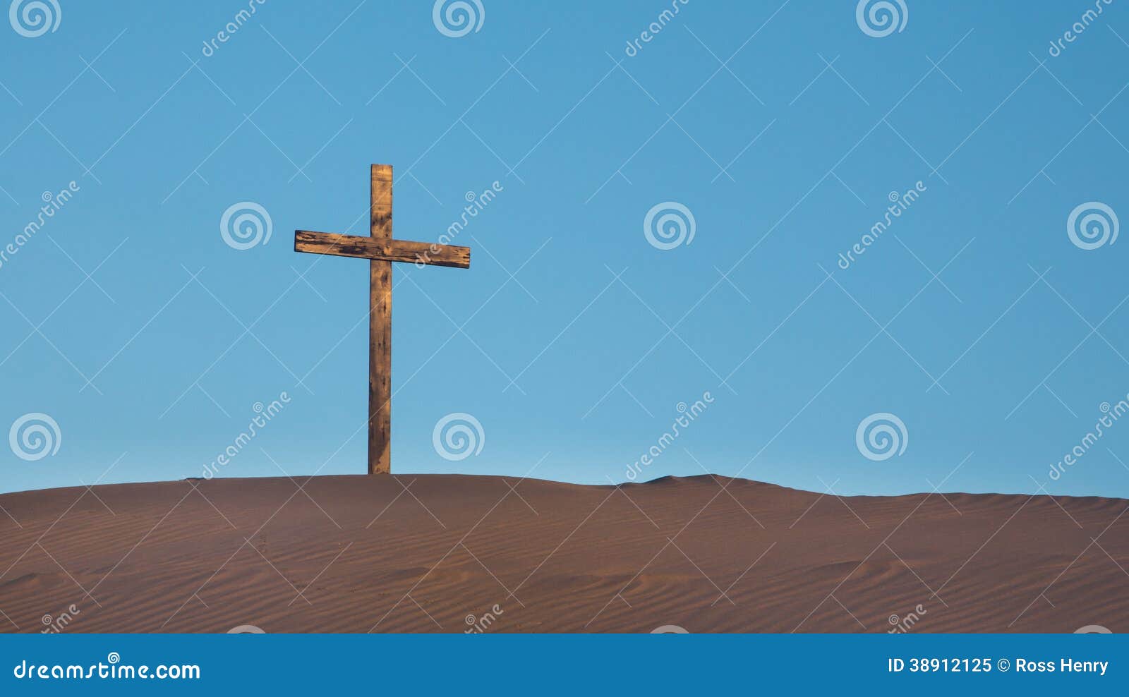 Sand Dune Cross stock image. Image of faith, hill, jesus - 38912125