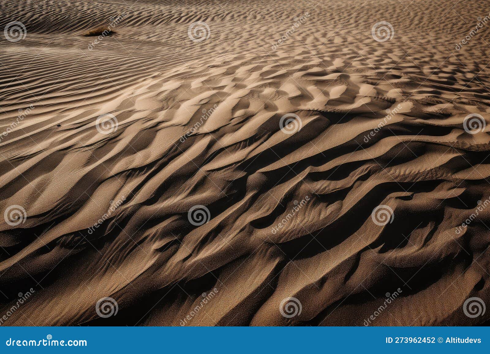 Sand Dune with Intricate and Beautiful Pattern, Captured in Still ...
