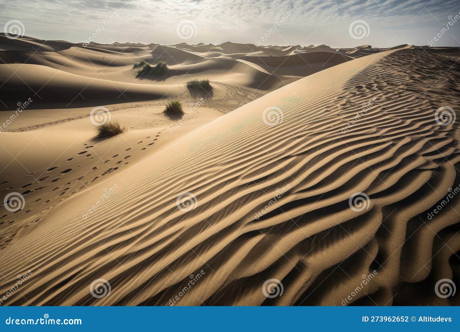 Sand Dune with Intricate Patterns and Designs, Showing the Power and ...