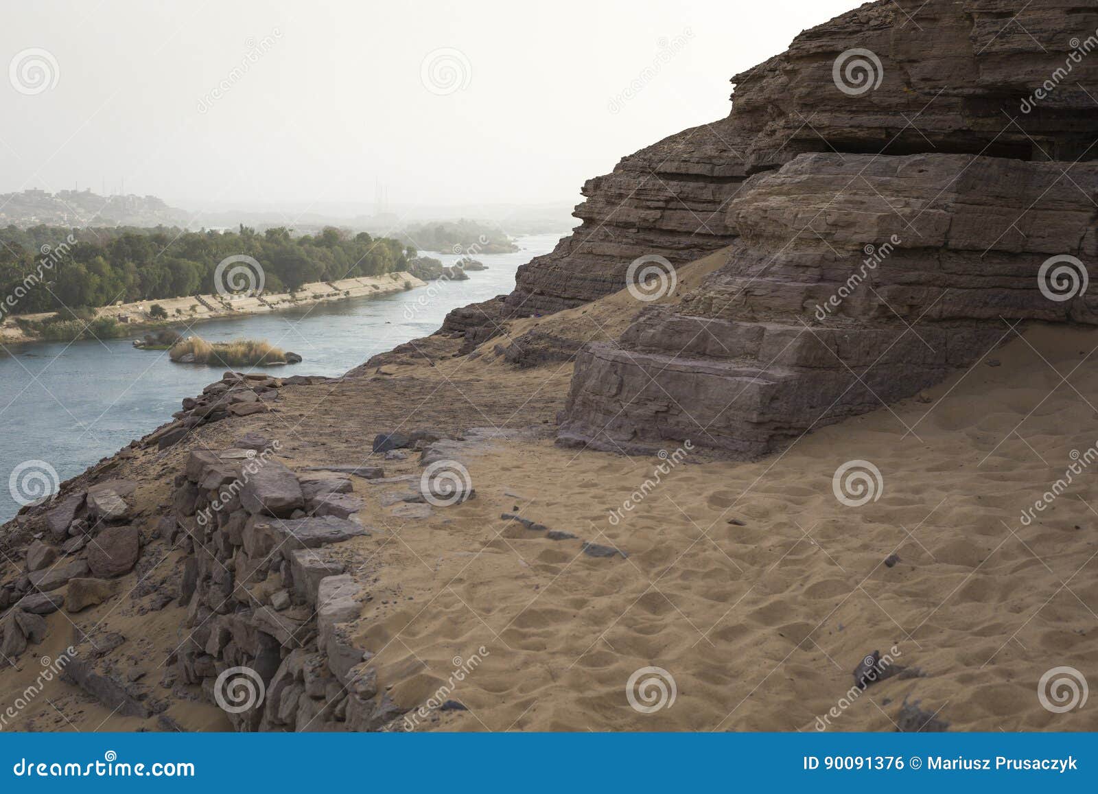 Sand Dune Landscape Near Aswan, Egypt Stock Photo - Image of tourism ...