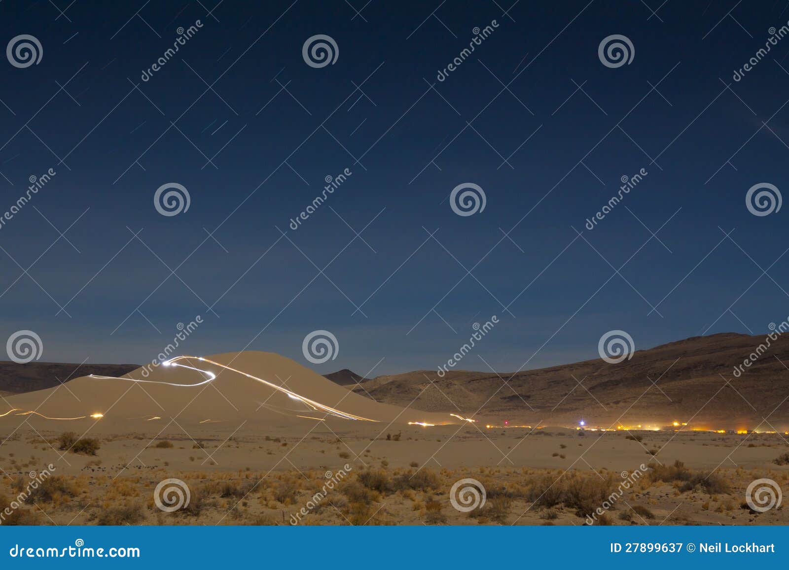 Sand Dune at Night stock image. Image of motion, dark - 27899637