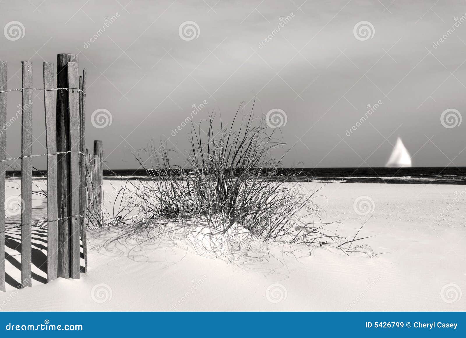 Sand Dune and Sail Boat stock image. Image of sailboat - 5426799