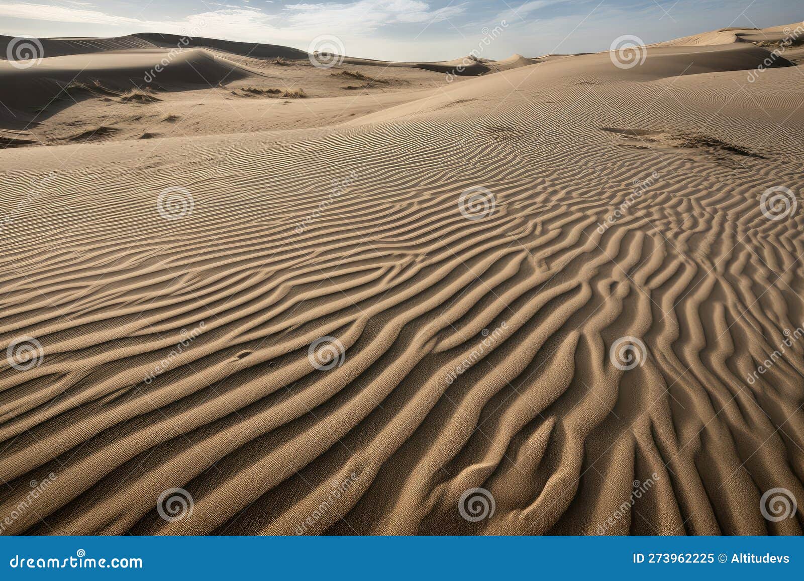 Sand Dune with Swirl Pattern, Reminiscent of Windblown Sand Stock ...