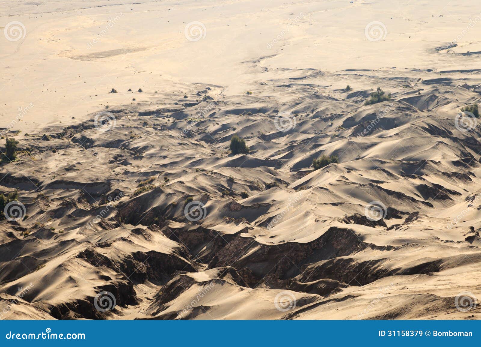 Sand Dunes at the Bromo Mountain Stock Image - Image of sandy ...