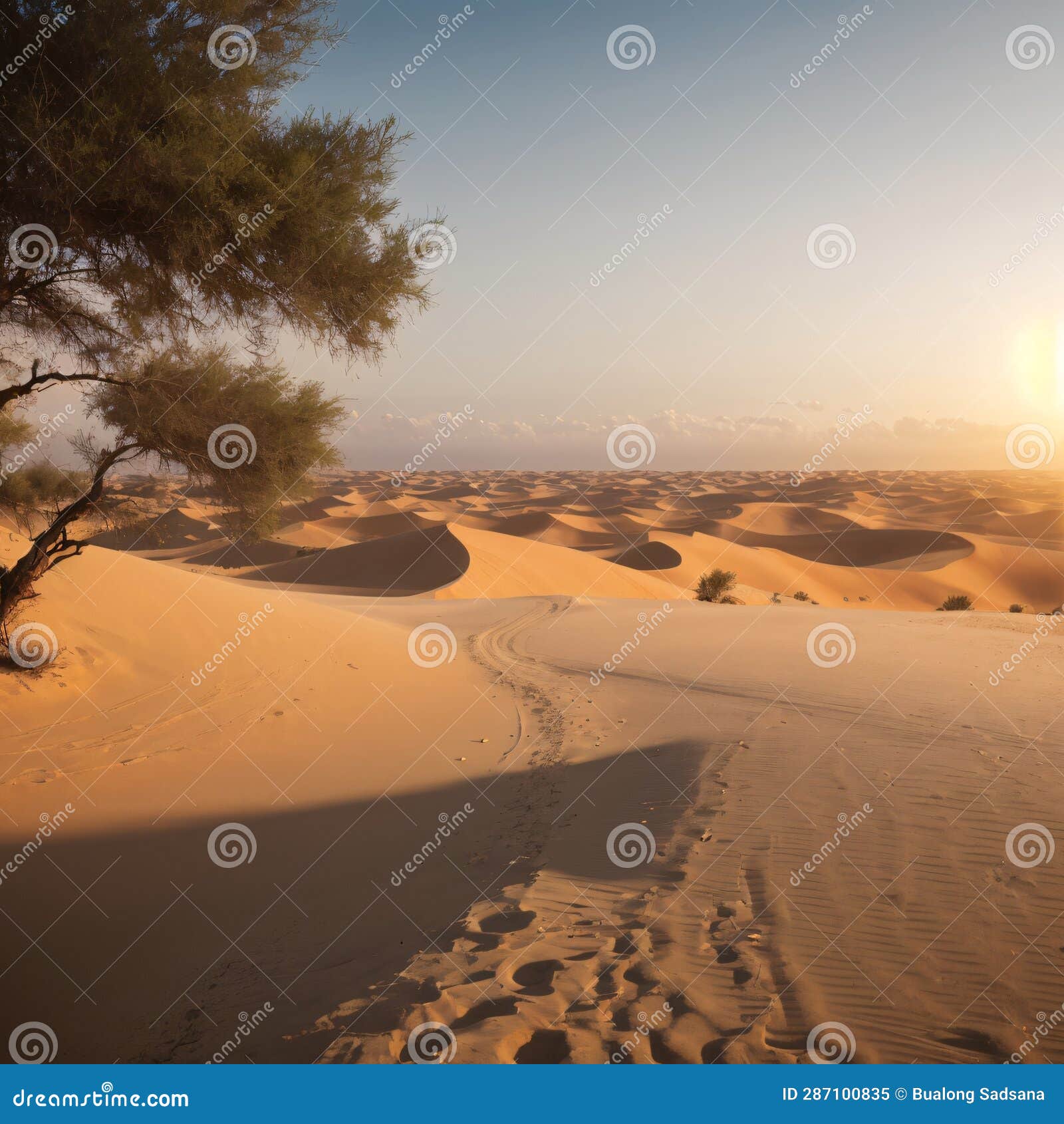 Sand Dunes in a Cloudy Atmosphere in the Empty Quarter Desert in the ...