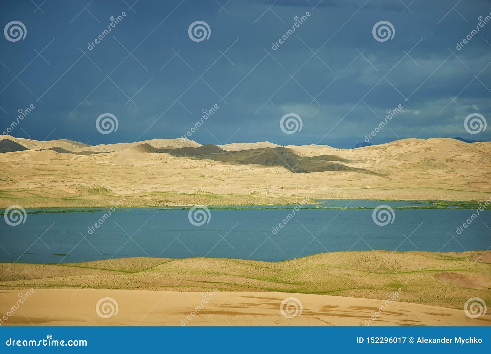 Sand Dunes of Lake Durgen Nuur Stock Image - Image of view, travel ...