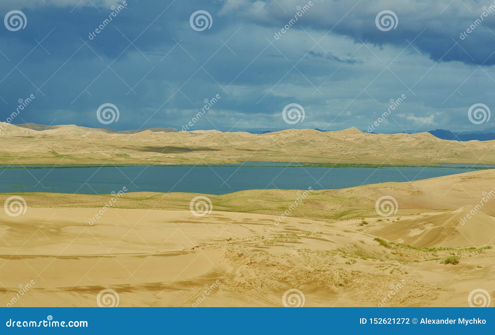 Sand Dunes of Lake Durgen Nuur Stock Photo - Image of adventure, nature ...