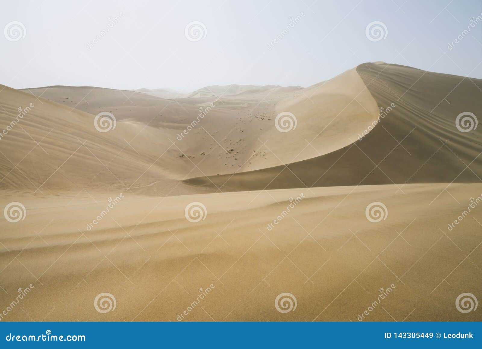Sand Dunes Landscape and Waves of Sand in Gobi Desert in China, Gobi ...