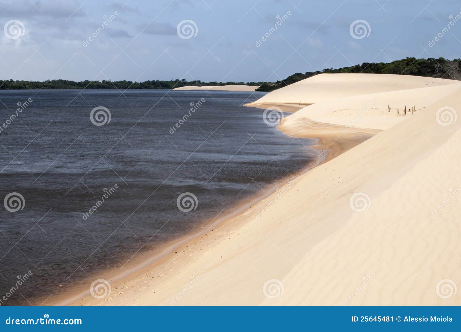 Sand Dunes of the Lencois Maranheses in Brazil Stock Image - Image of ...
