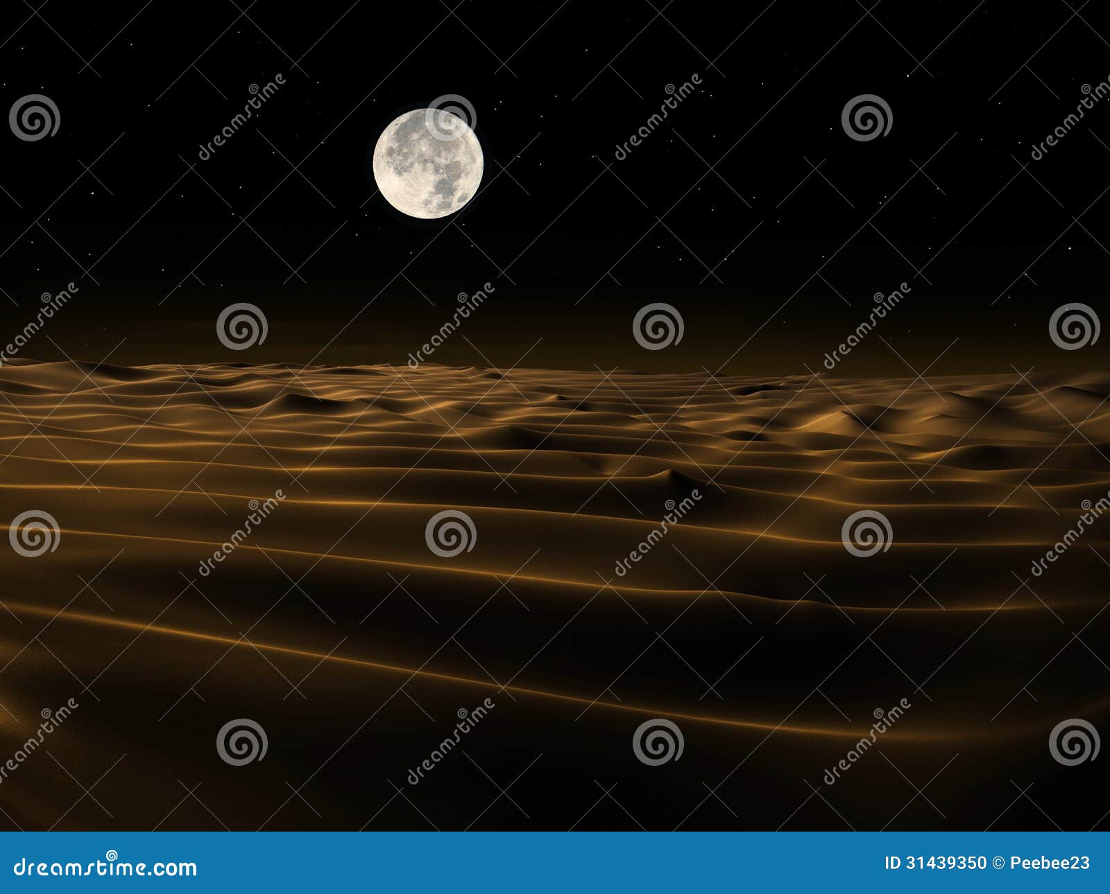 Sand Dunes at night stock illustration. Illustration of dark - 31439350