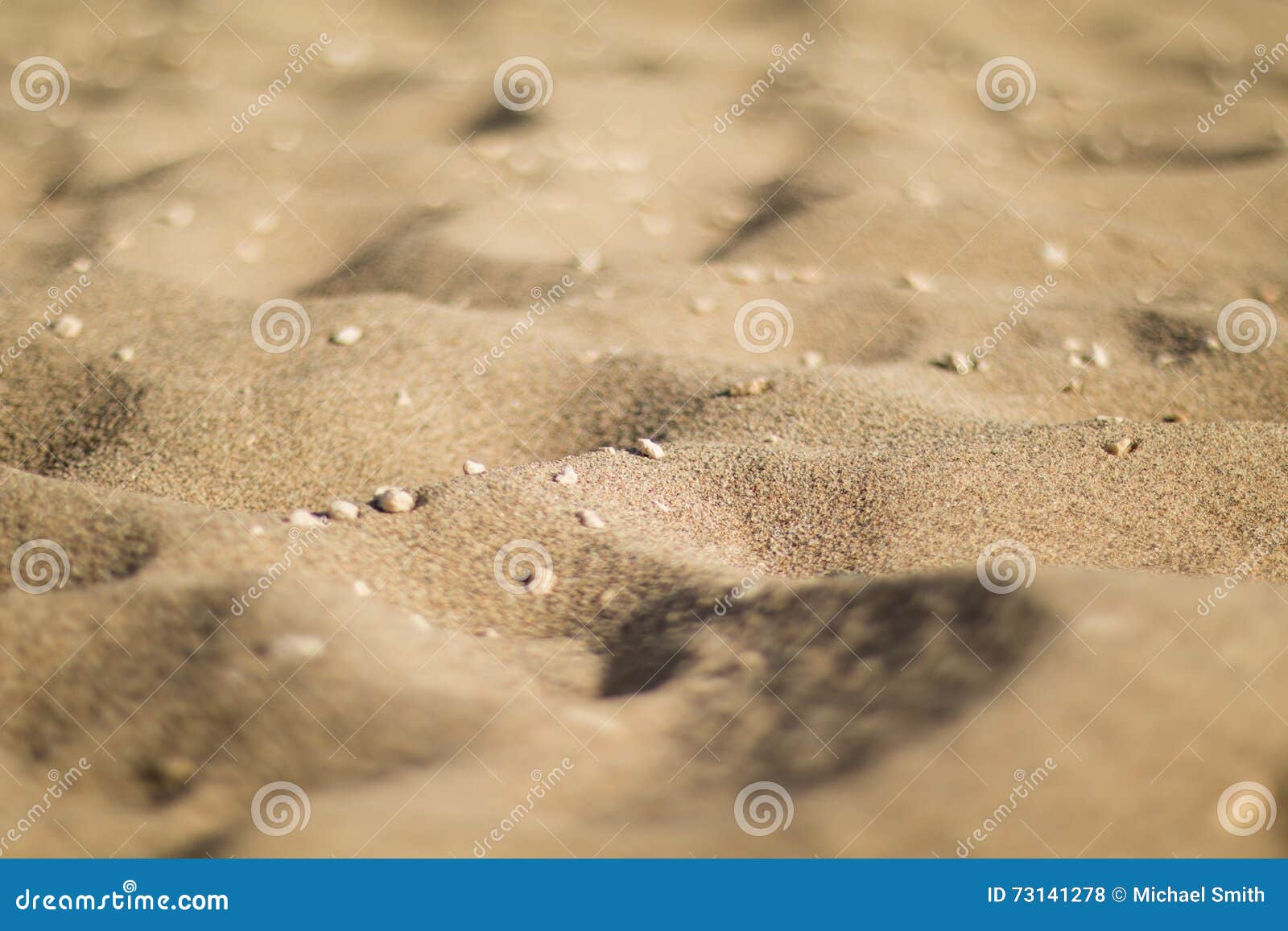 Sand Dunes with Pebbles, Low Angle. Stock Photo - Image of shadows ...