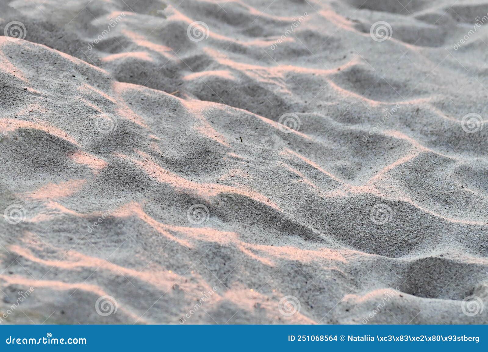 Sand Dunes. Real Sand Texture with a Touch of Sunset Rays. Stock Photo ...