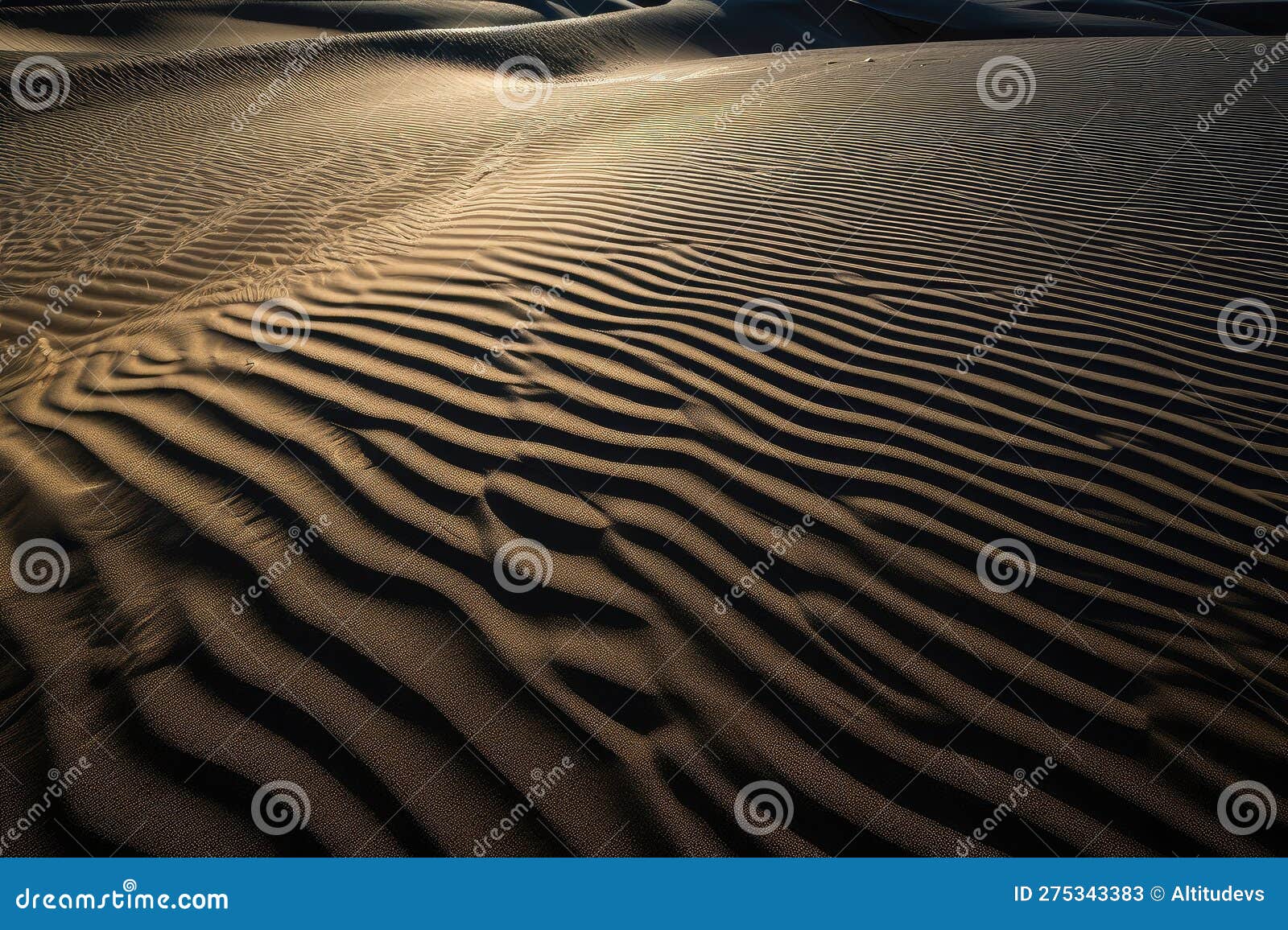 Sand Dunes Ripple in the Wind, Creating Mesmerizing Patterns Stock ...