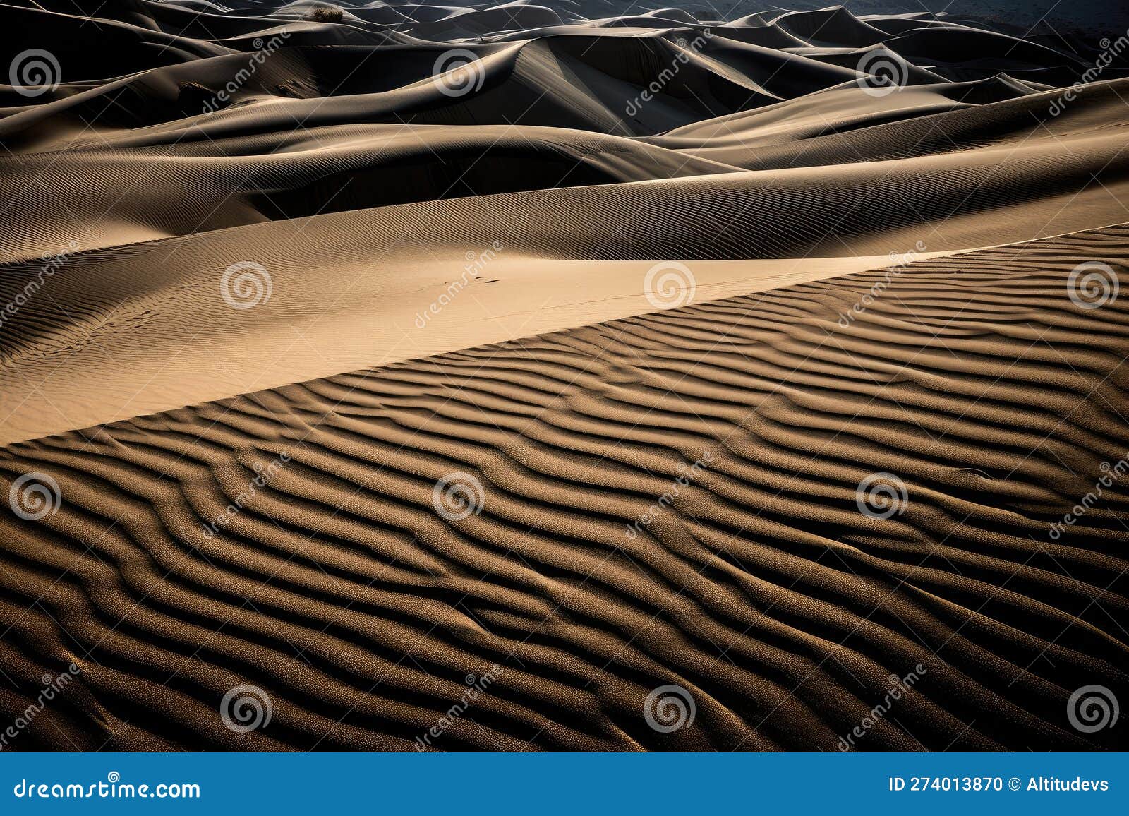 Sand Dunes Ripple in the Wind, Creating Mesmerizing Patterns Stock ...