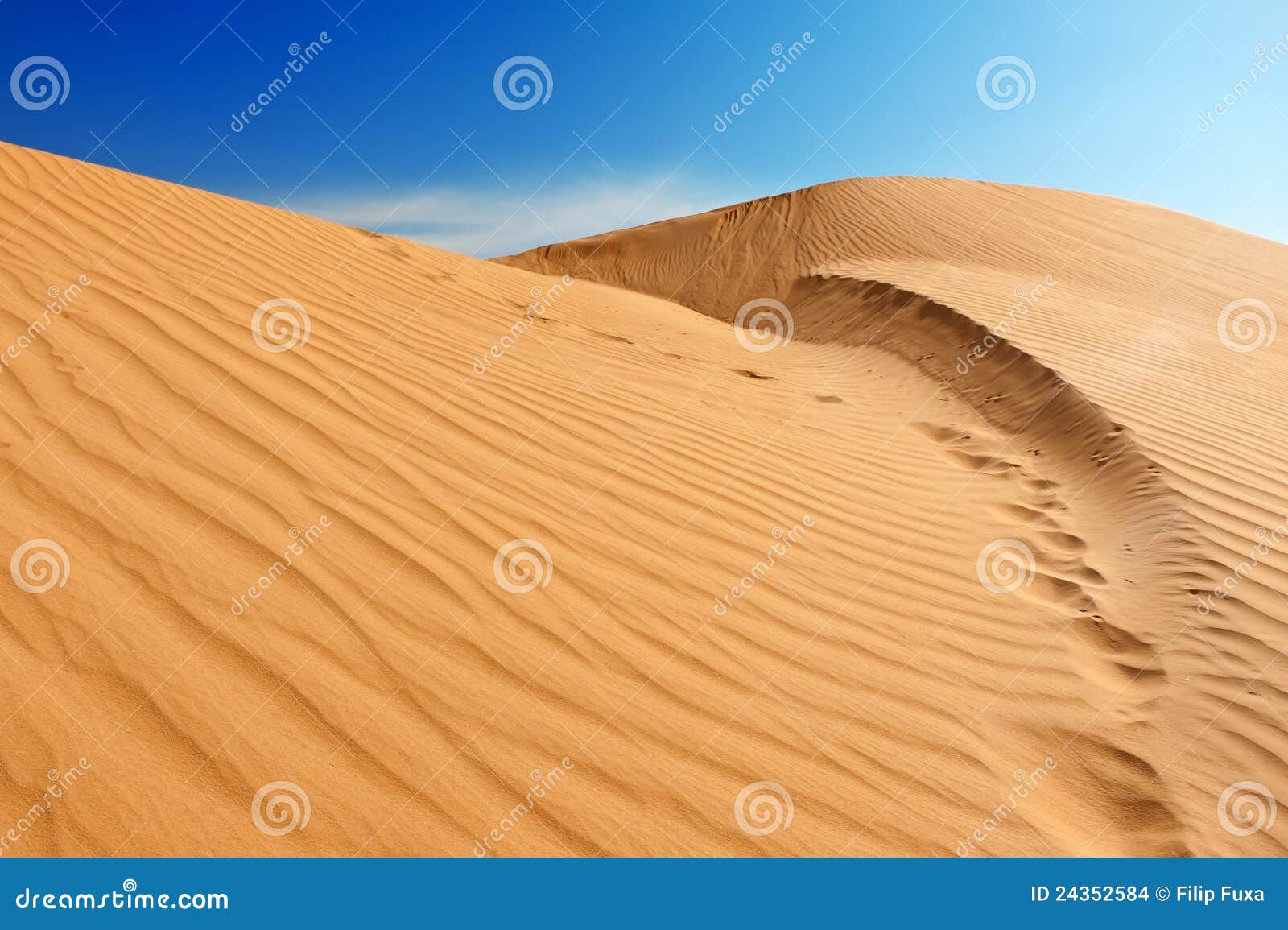 Sand dunes in Sahara stock photo. Image of pattern, blue - 24352584