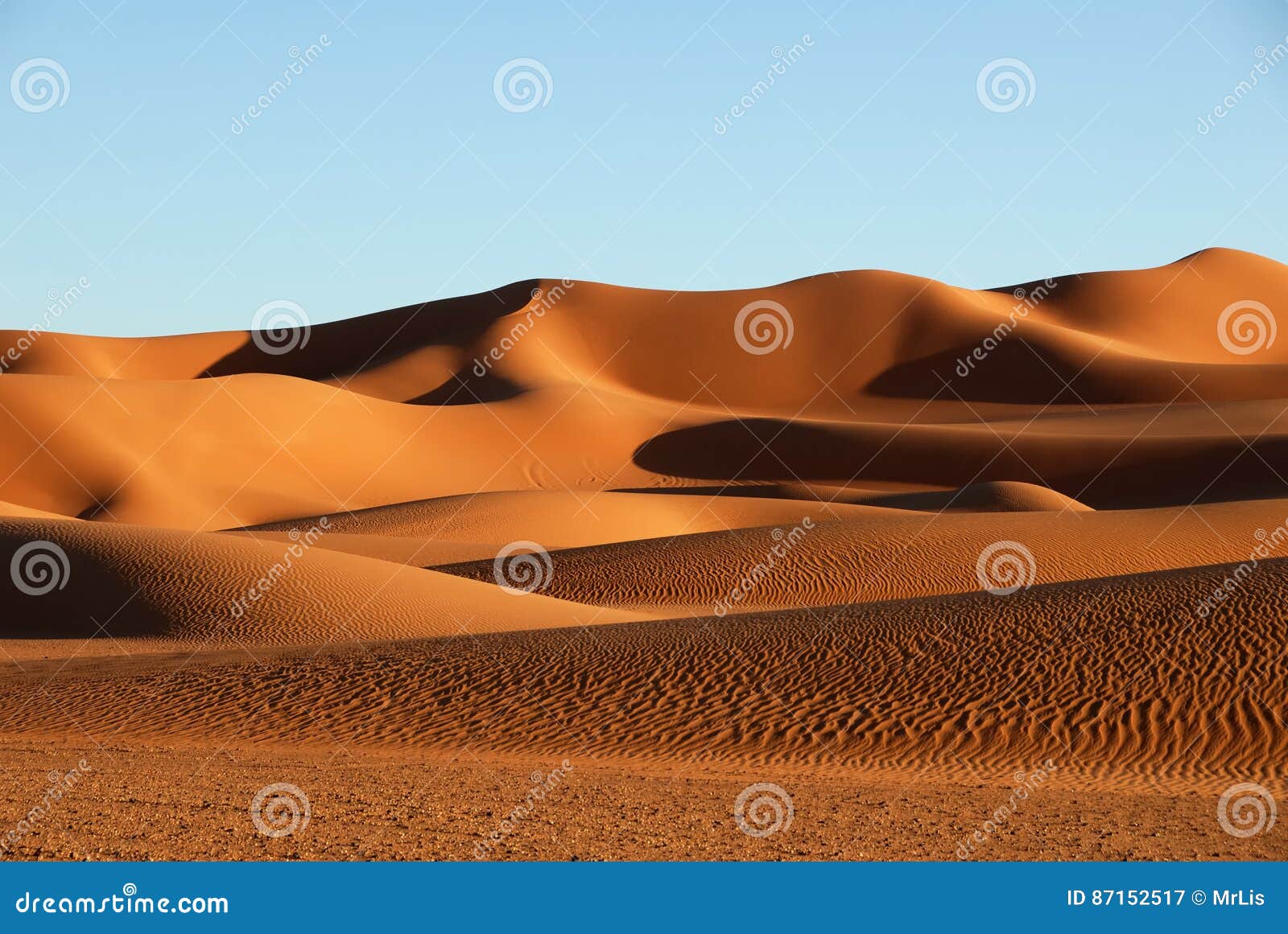 Sand Dunes in Sahara Desert, Libya Stock Image - Image of sunset ...