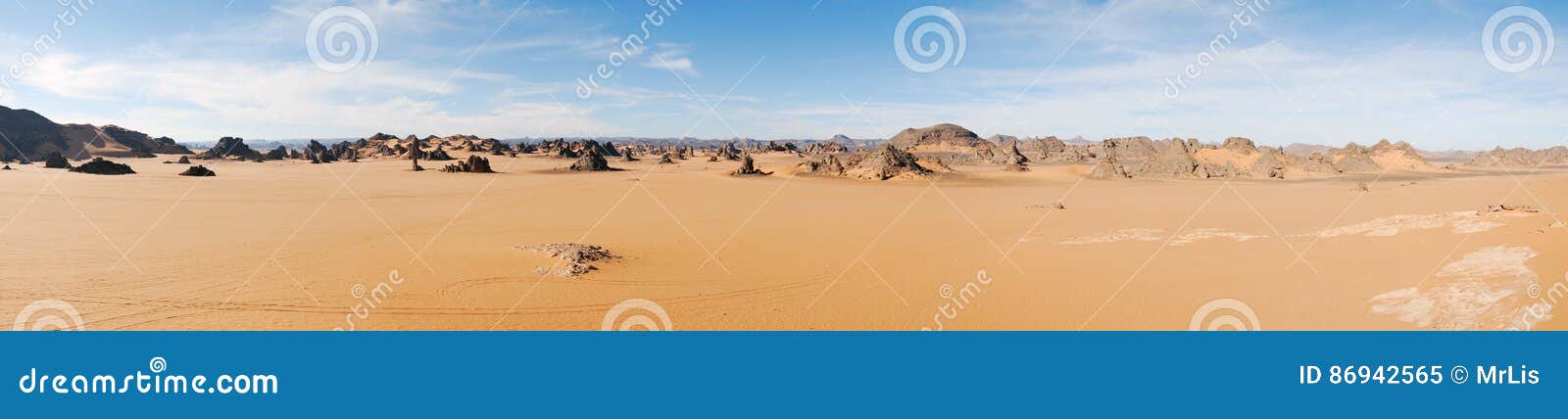 Sand Dunes in Sahara Desert Panorama, Libya Stock Image - Image of ...