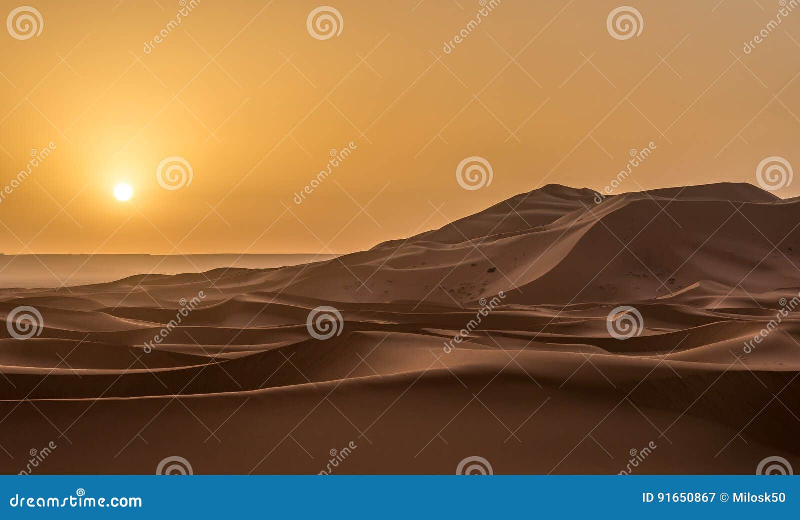 Sand Dunes of Sahara in the Morning Light ,Morocco Stock Image - Image ...
