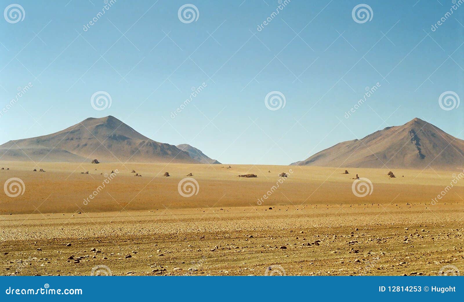 Sand Dunes with Scattered Rocks, Bolivia Stock Image - Image of bolivia ...
