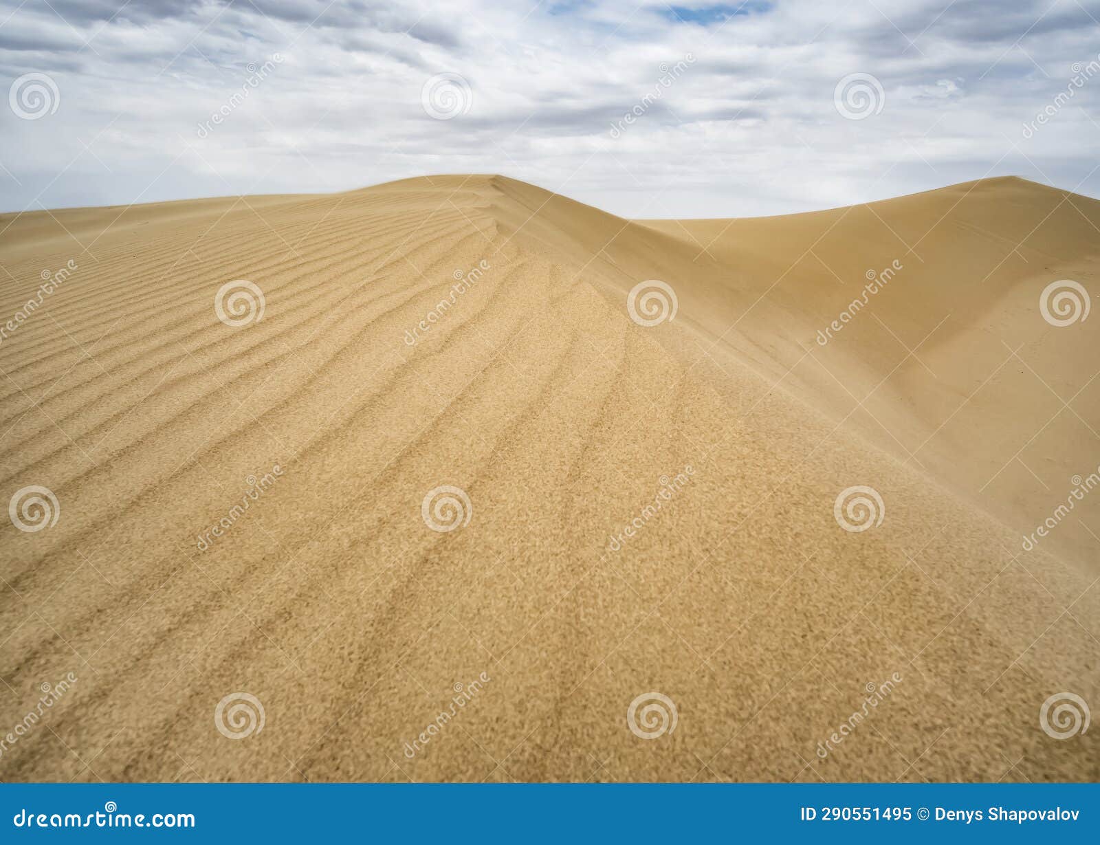 Sand Dunes in the Senek Desert in the Kazakh Desert Stock Image - Image ...
