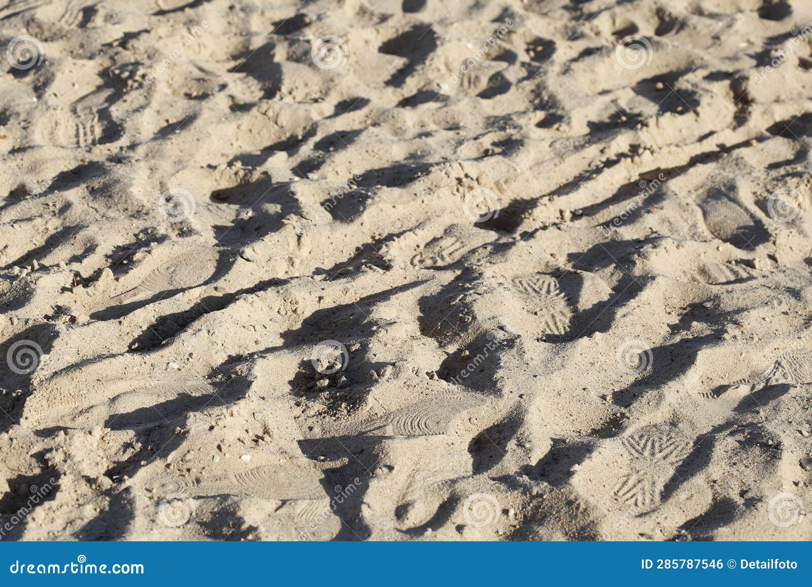 Sand Dunes, Sand with Shadow and Footprints, Sandy Area, Germany Stock ...