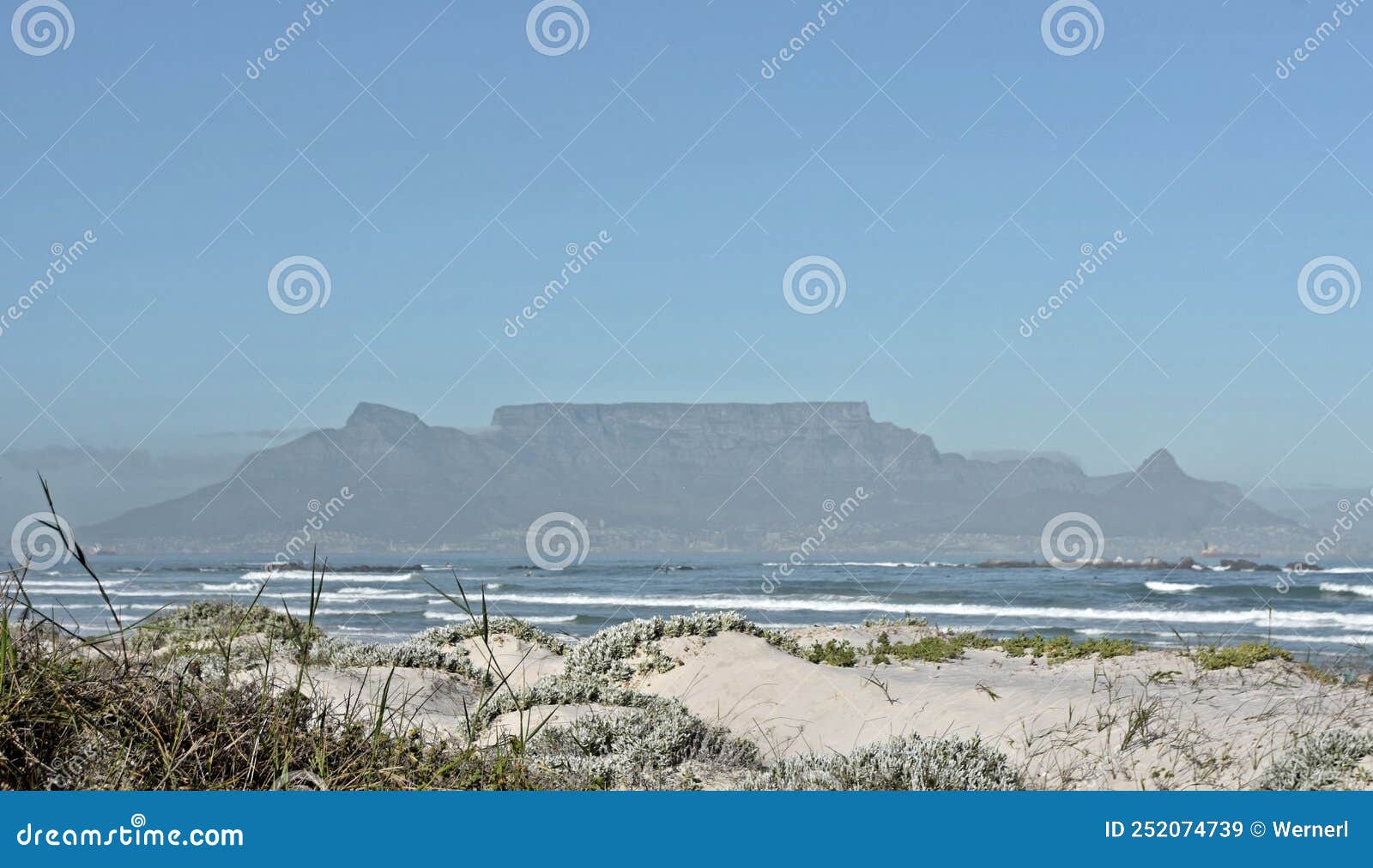 Sand Dunes and Table Mountain Stock Image - Image of summer, mountain ...
